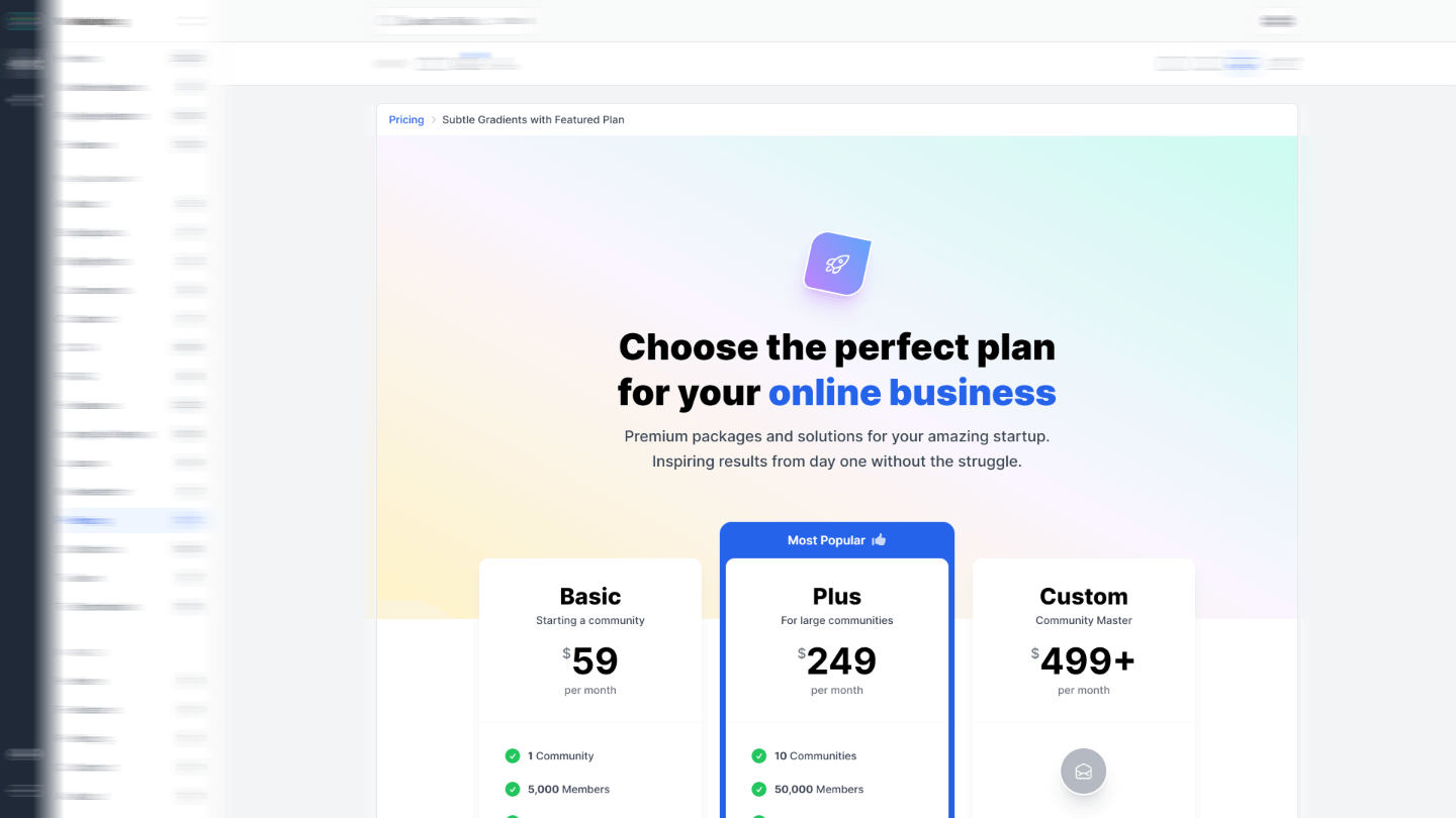 Web App: Access All components, templates & features - Tailkit